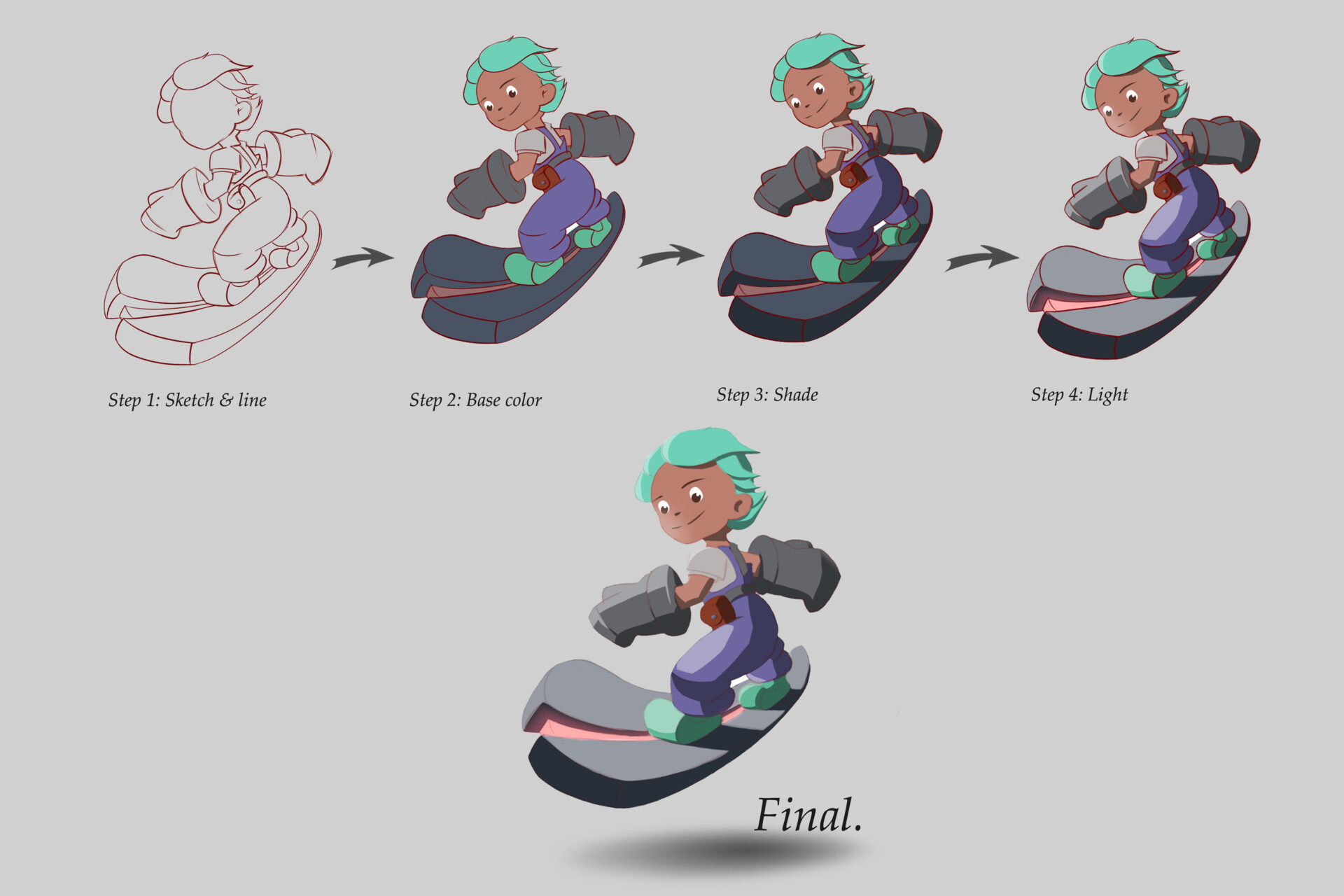 ArtStation - Action pose