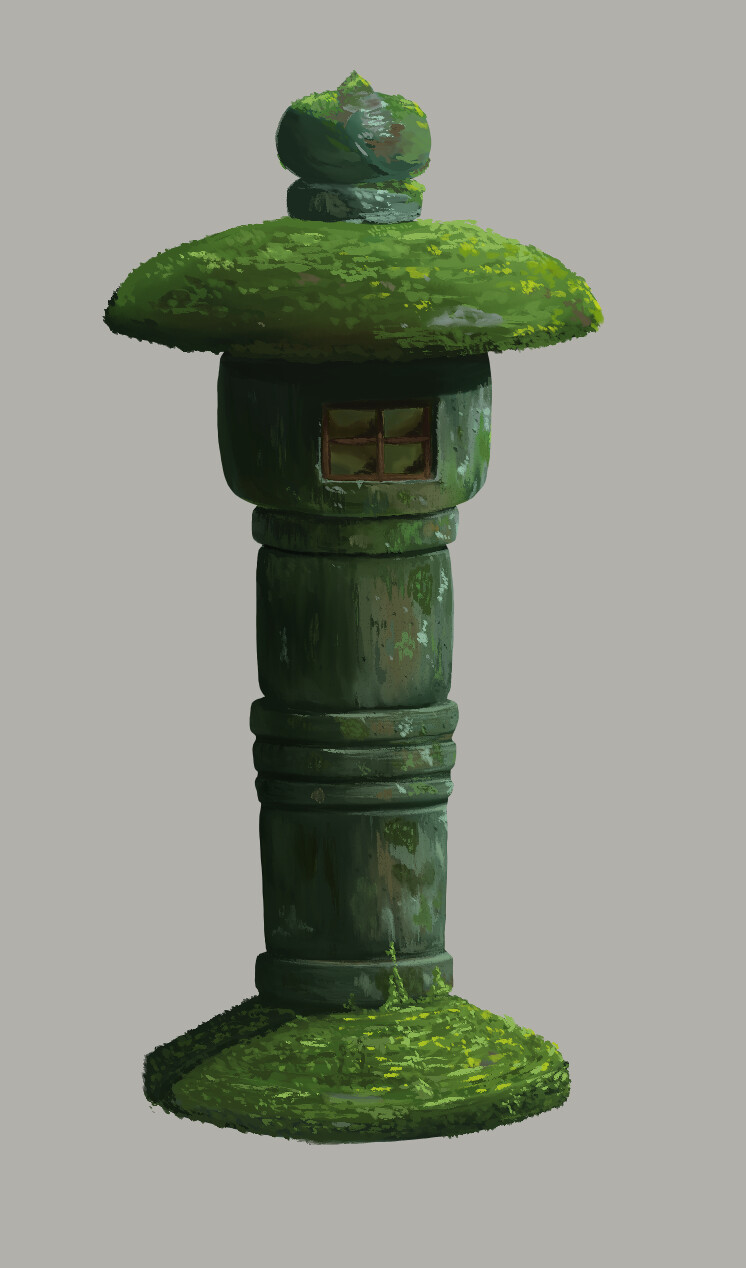 ArtStation - Stone Lantern Study
