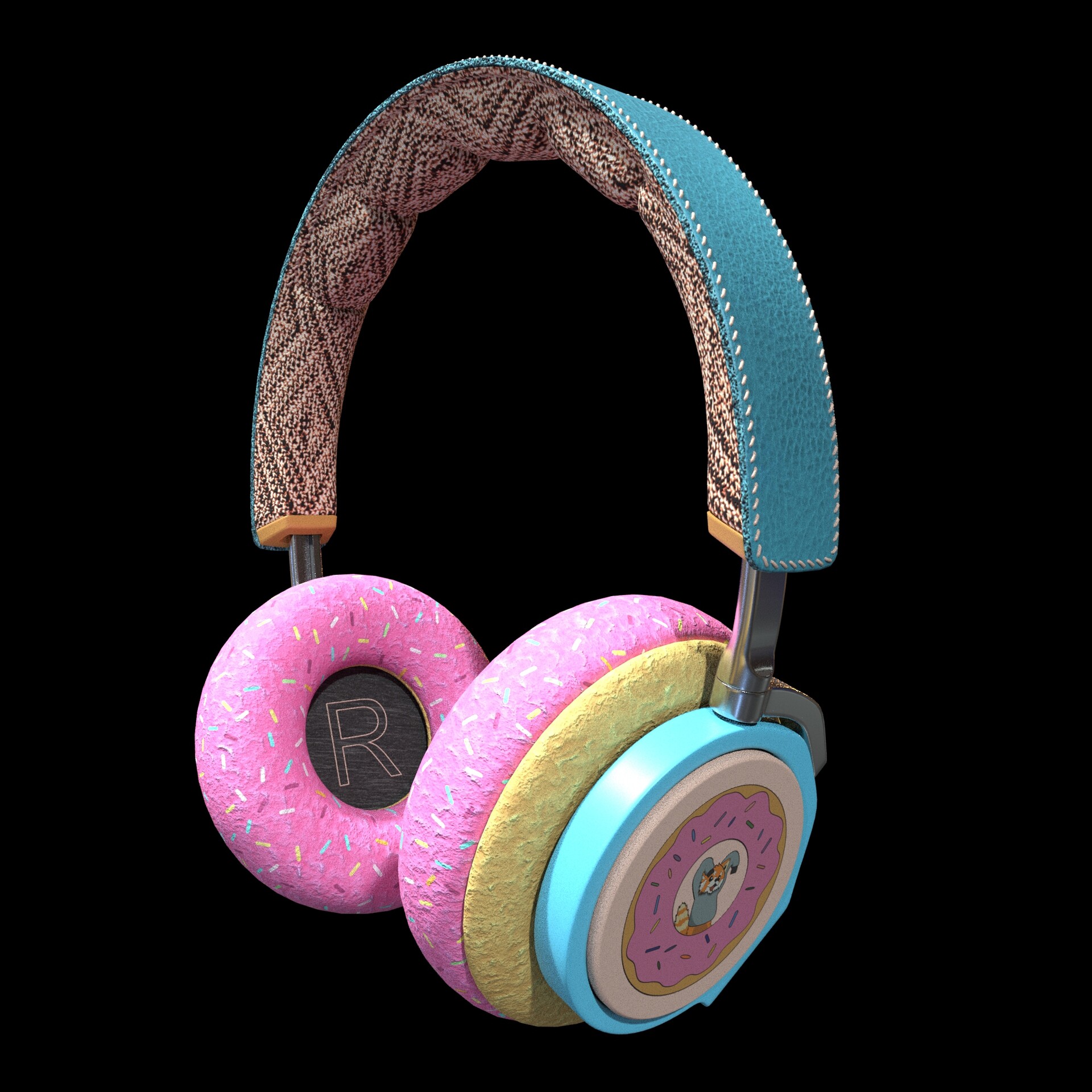 ArtStation - Happy Panda Coffee Company Headphones