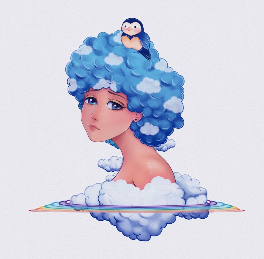 ArtStation - Cloud girl