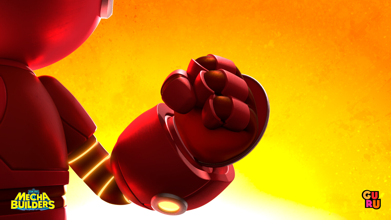 Peter Mai - Sesame Street Mecha Builders - Elmo Texturing