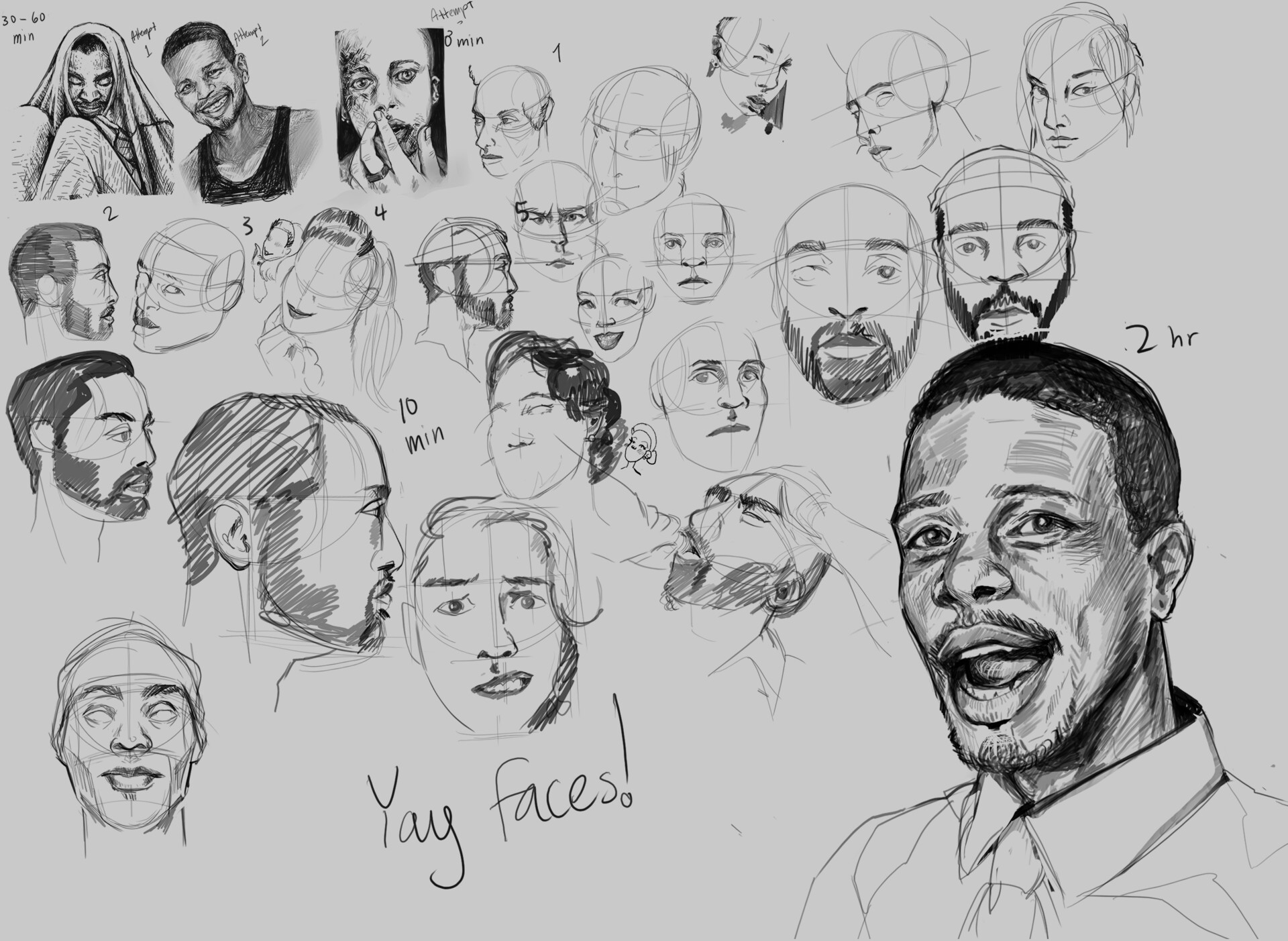 ArtStation - Quick Study: Portraits