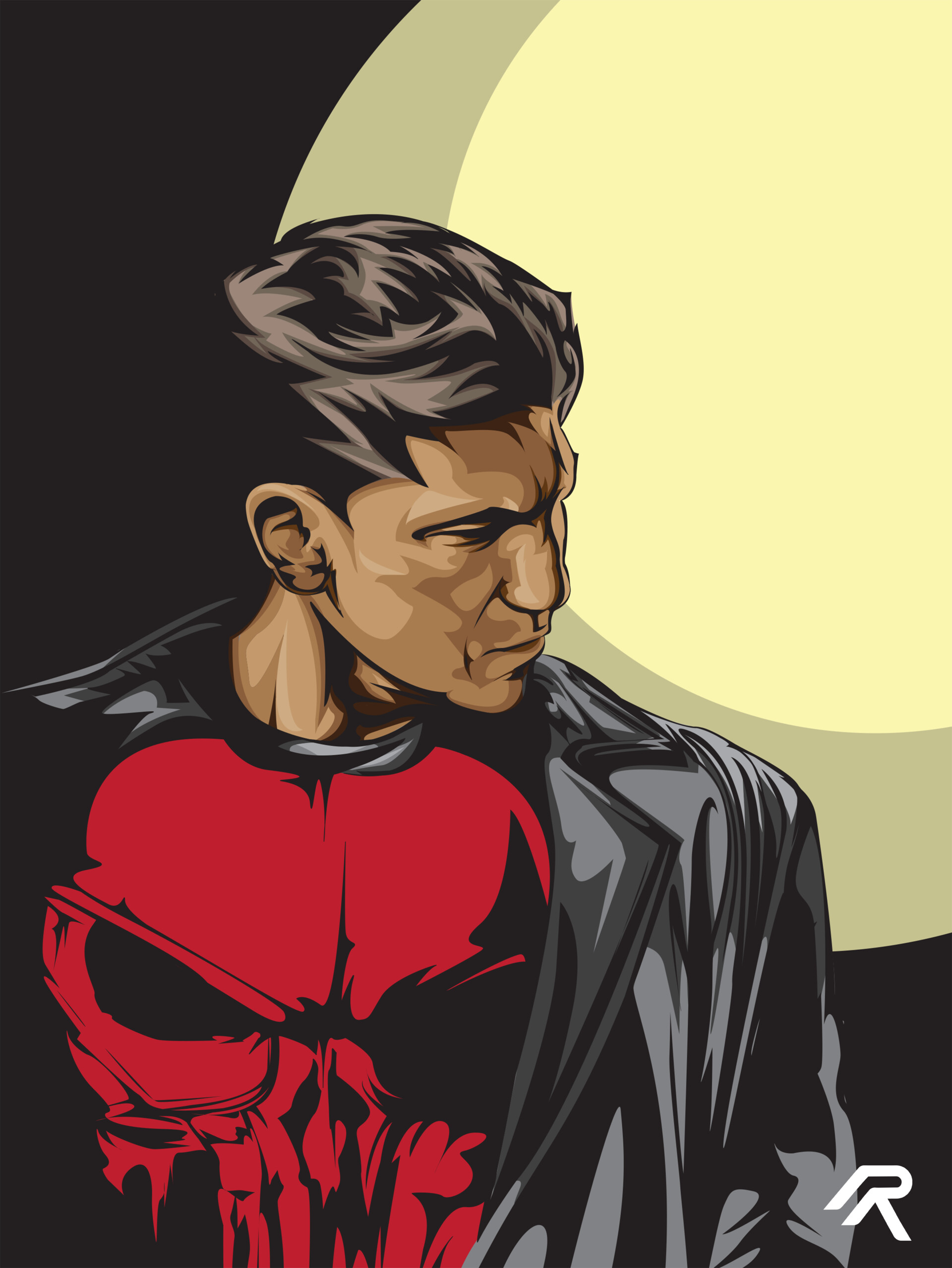 ArtStation - Punisher Vector Portrait
