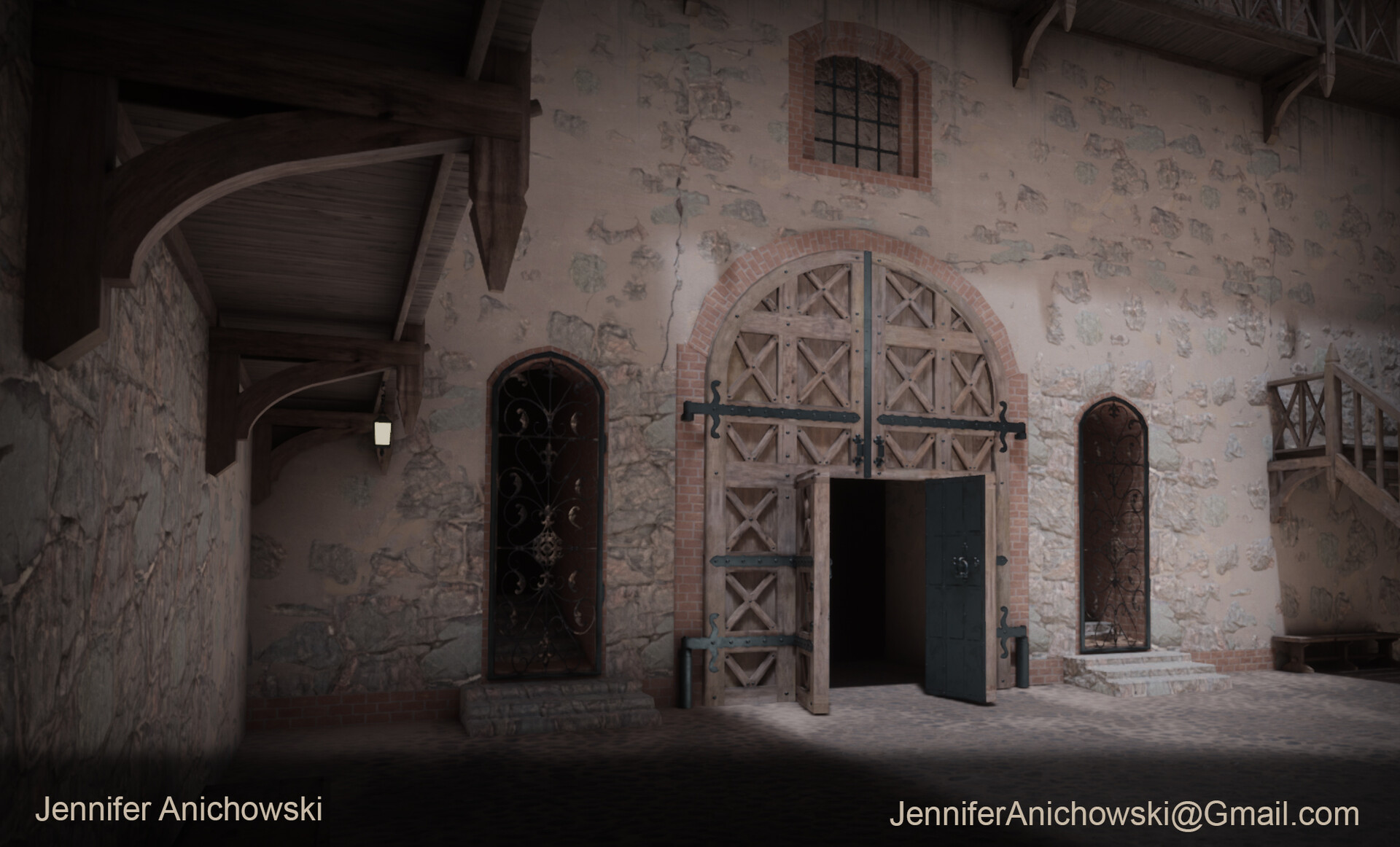 ArtStation - Castle Courtyard