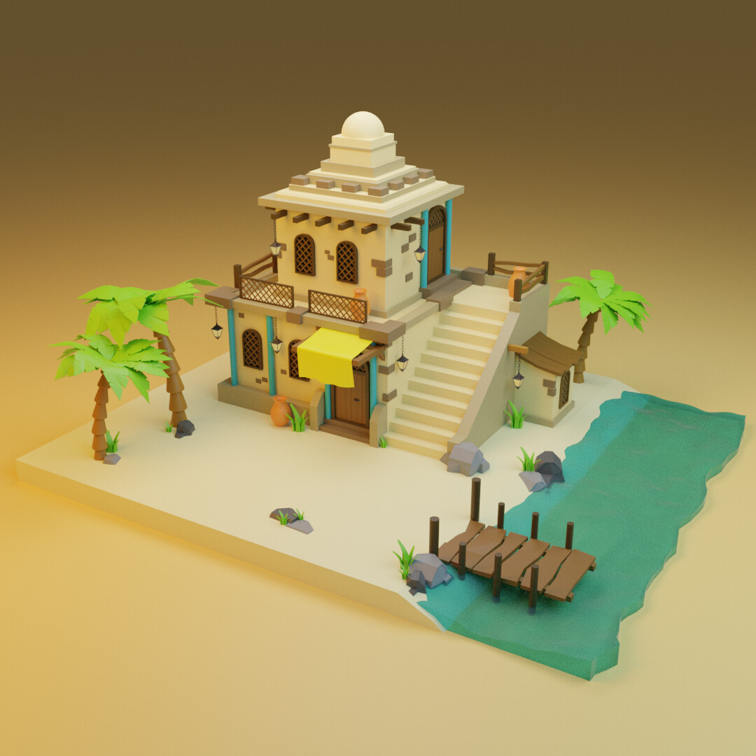 ArtStation - Desert temple