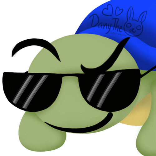 ArtStation - Turtle Emote - Cool Blue