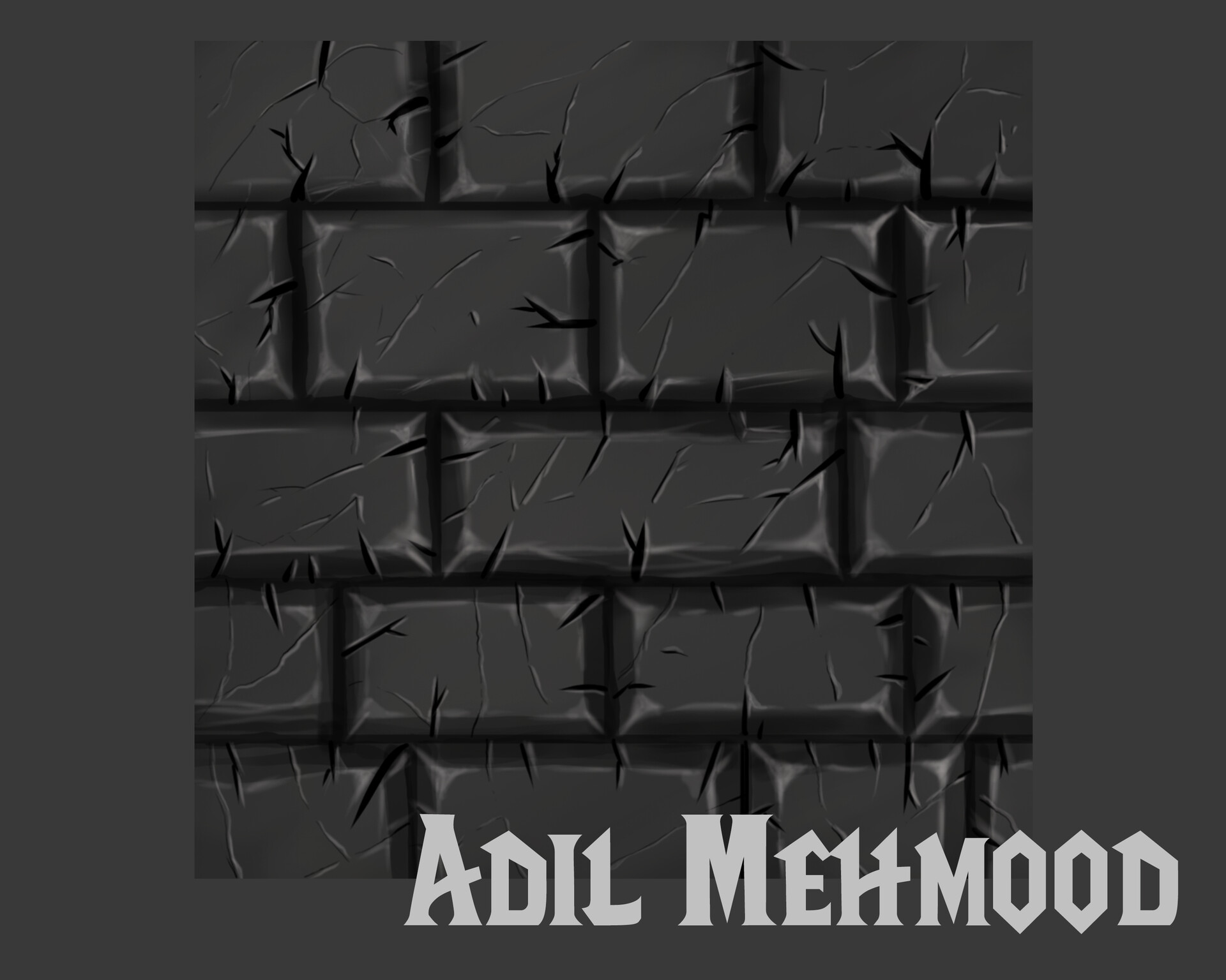 ArtStation - Stylized Stone Wall Texture - Handpainted