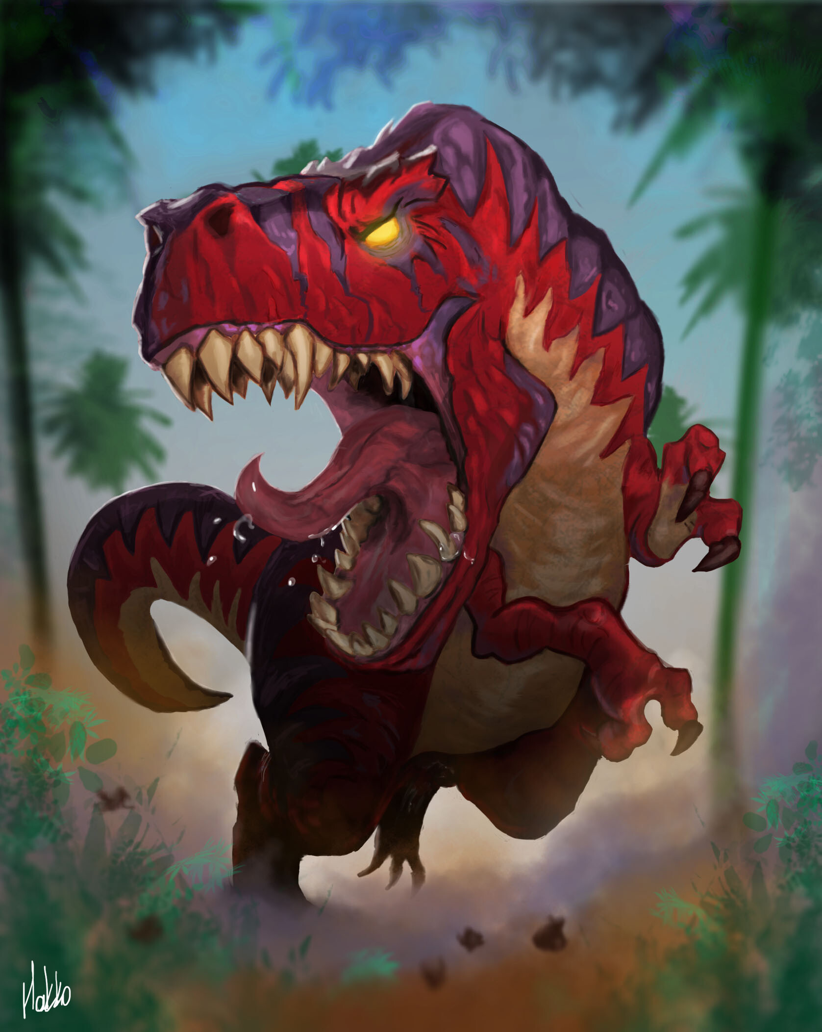 ArtStation - Dinosaur illustration