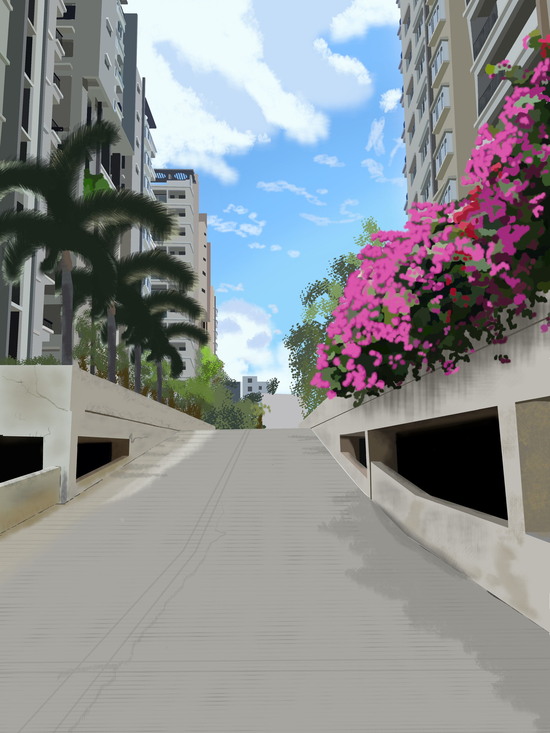 ArtStation - Gated Community Entrance