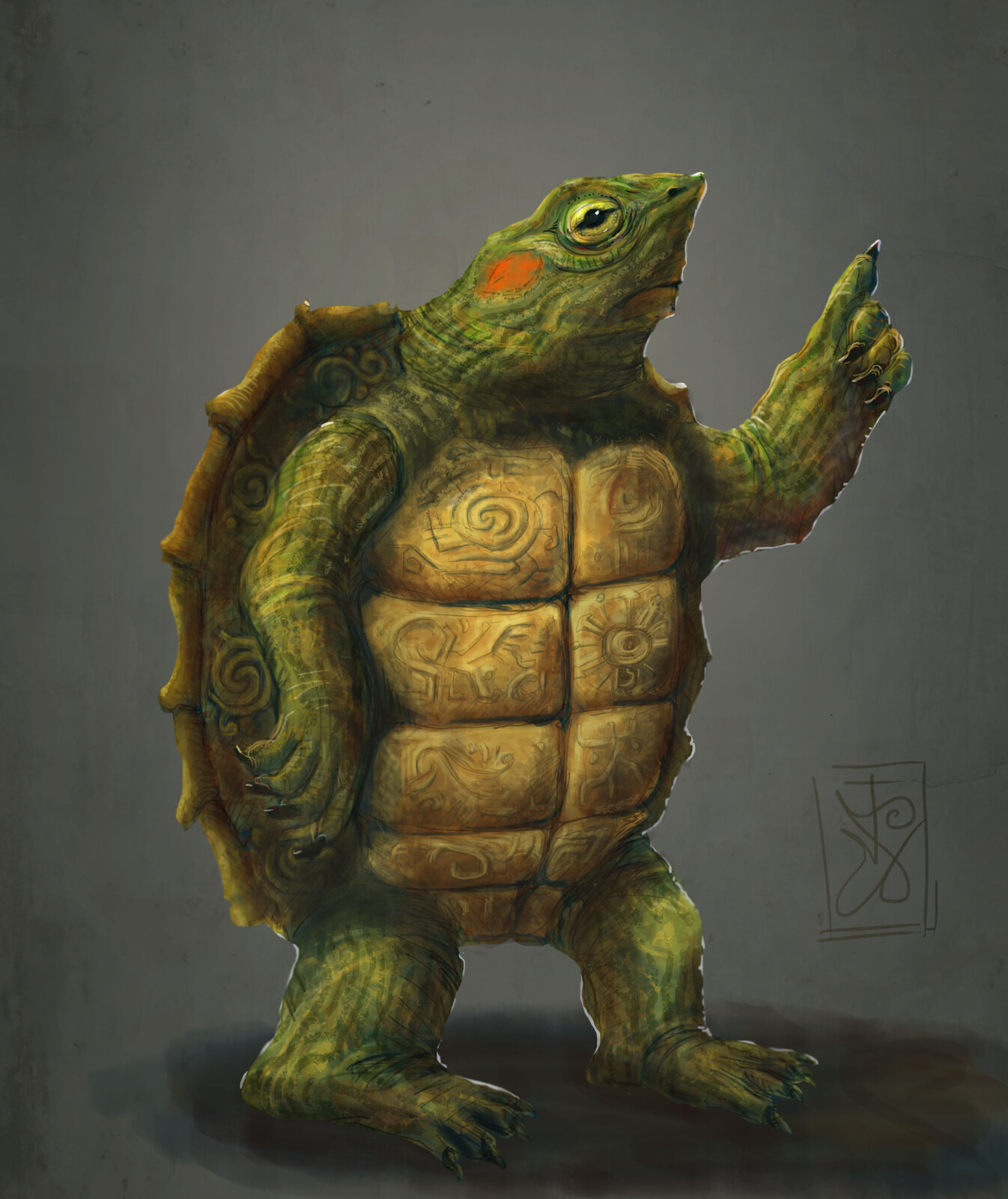 David Katona - Turtle Sage Character Concept