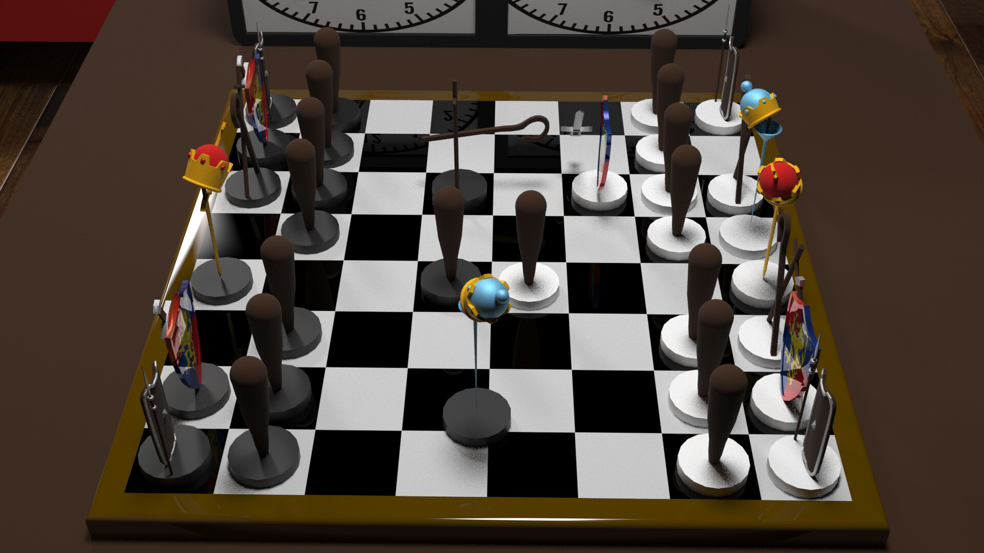 ArtStation - Model 6: Chess Game Animation