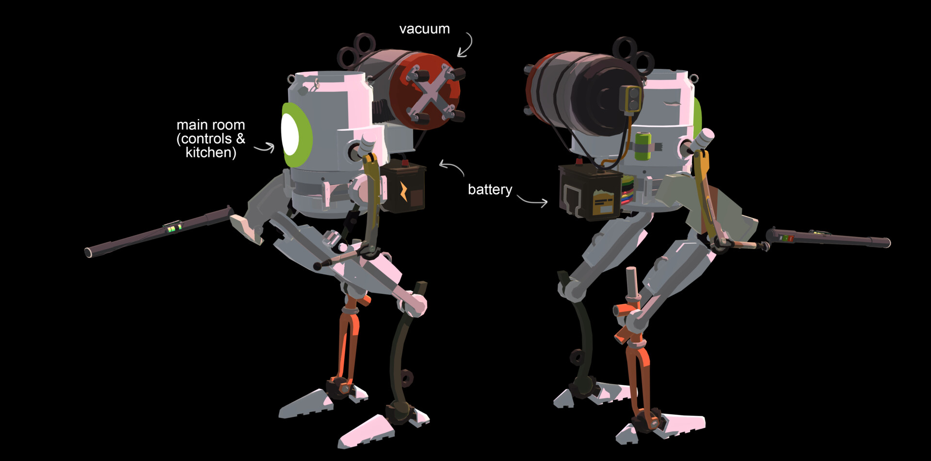 Liz Walcher - Portfolio - VVR2: Mech Interior Spaces & Controls