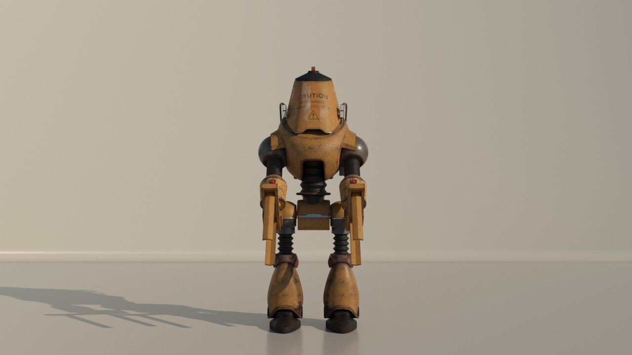 ArtStation - Fallout Protectron - College Assignment