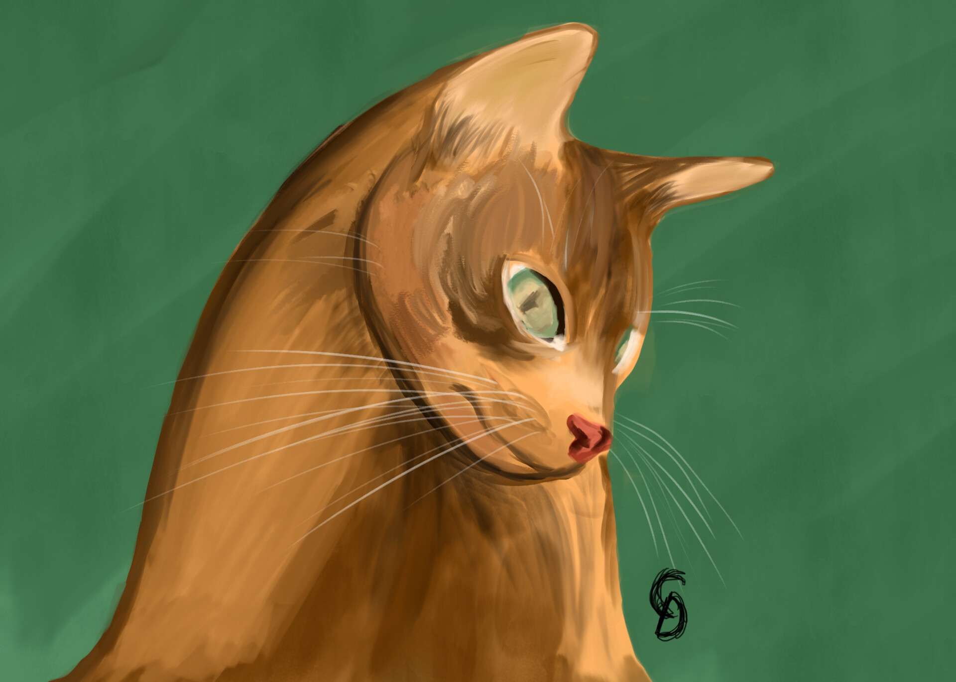 ArtStation - Cat Portraits Digital Art