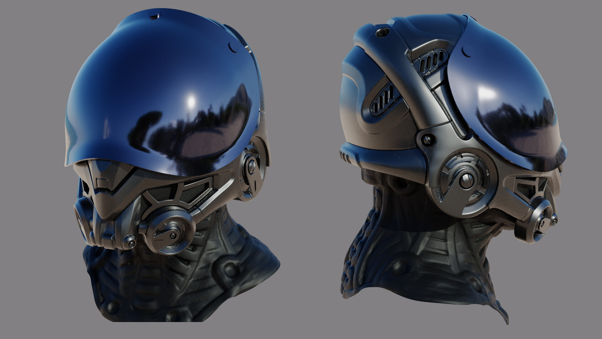 ArtStation - Pilot helmet