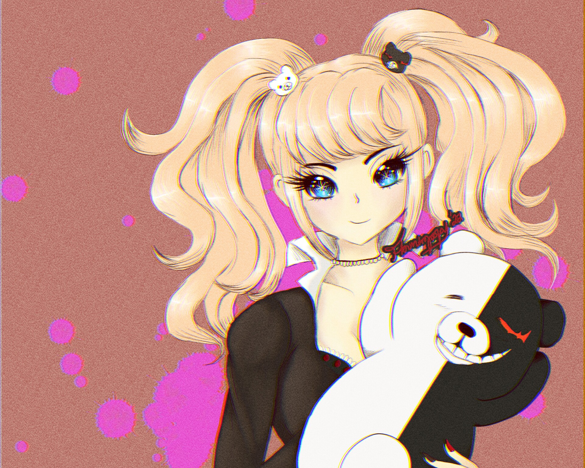 ArtStation - Junko and Monokuma