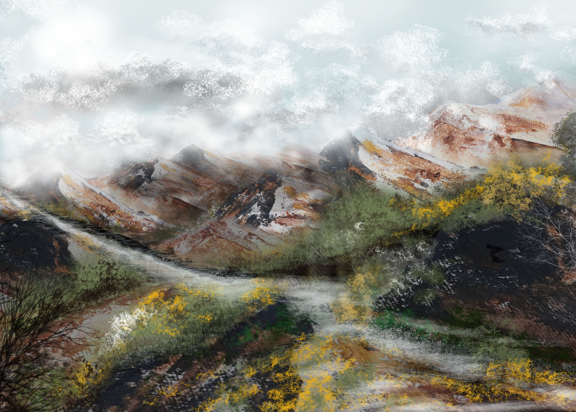 ArtStation - Mountain Spring