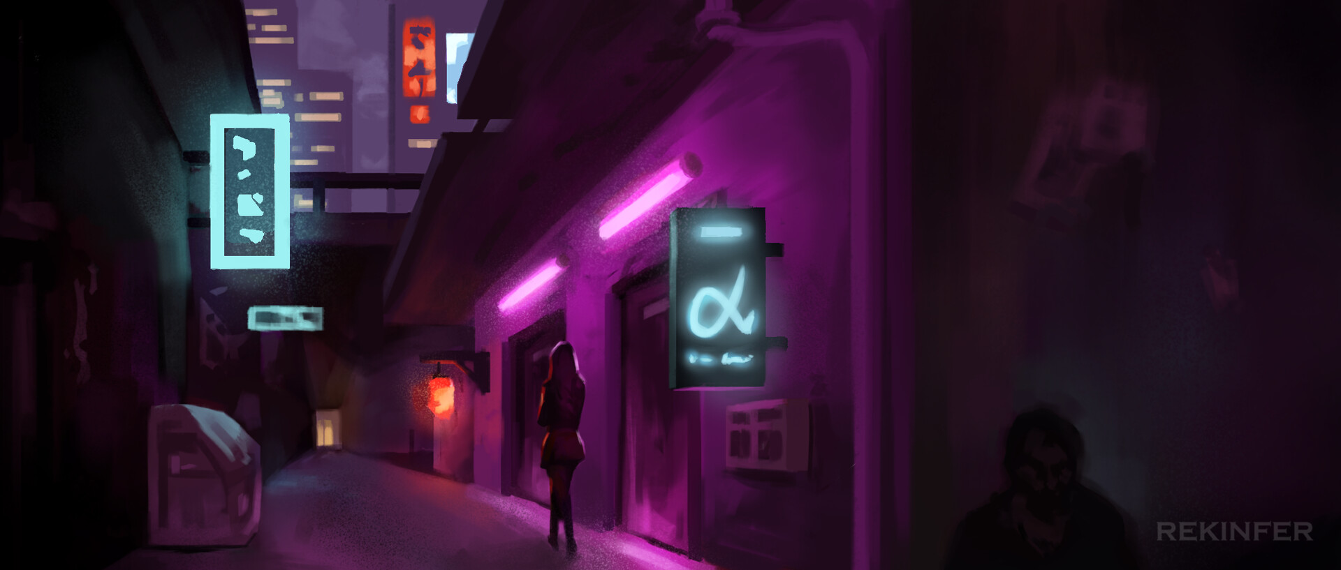 ArtStation - Semi-futuristic City Alley Concept