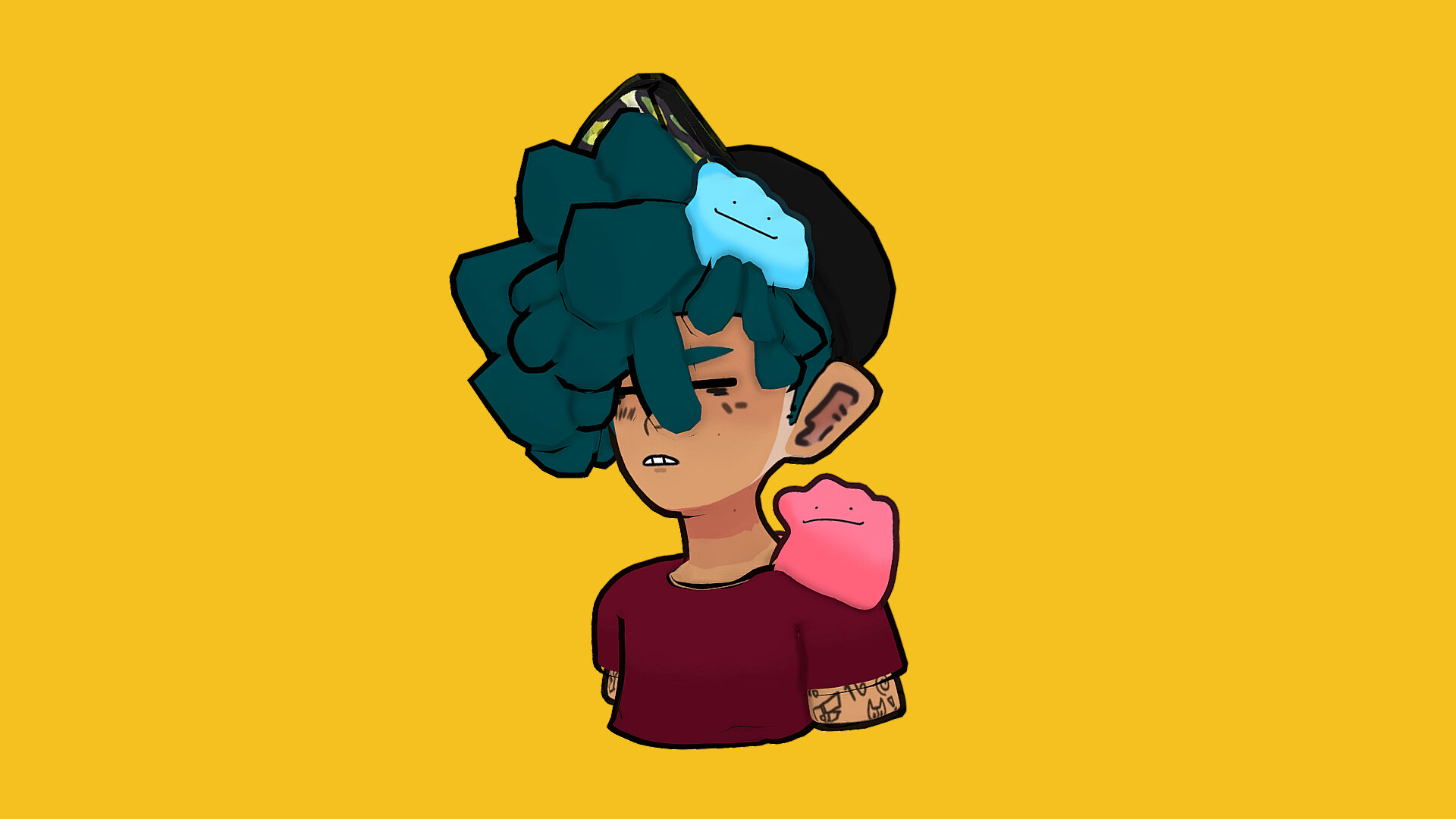 ArtStation - Self Portrait w/Ditto