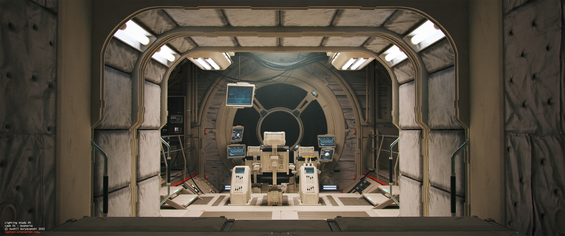 ArtStation - LIGHTING STUDIES 05 / SPACE-SHIP LOOK - 01