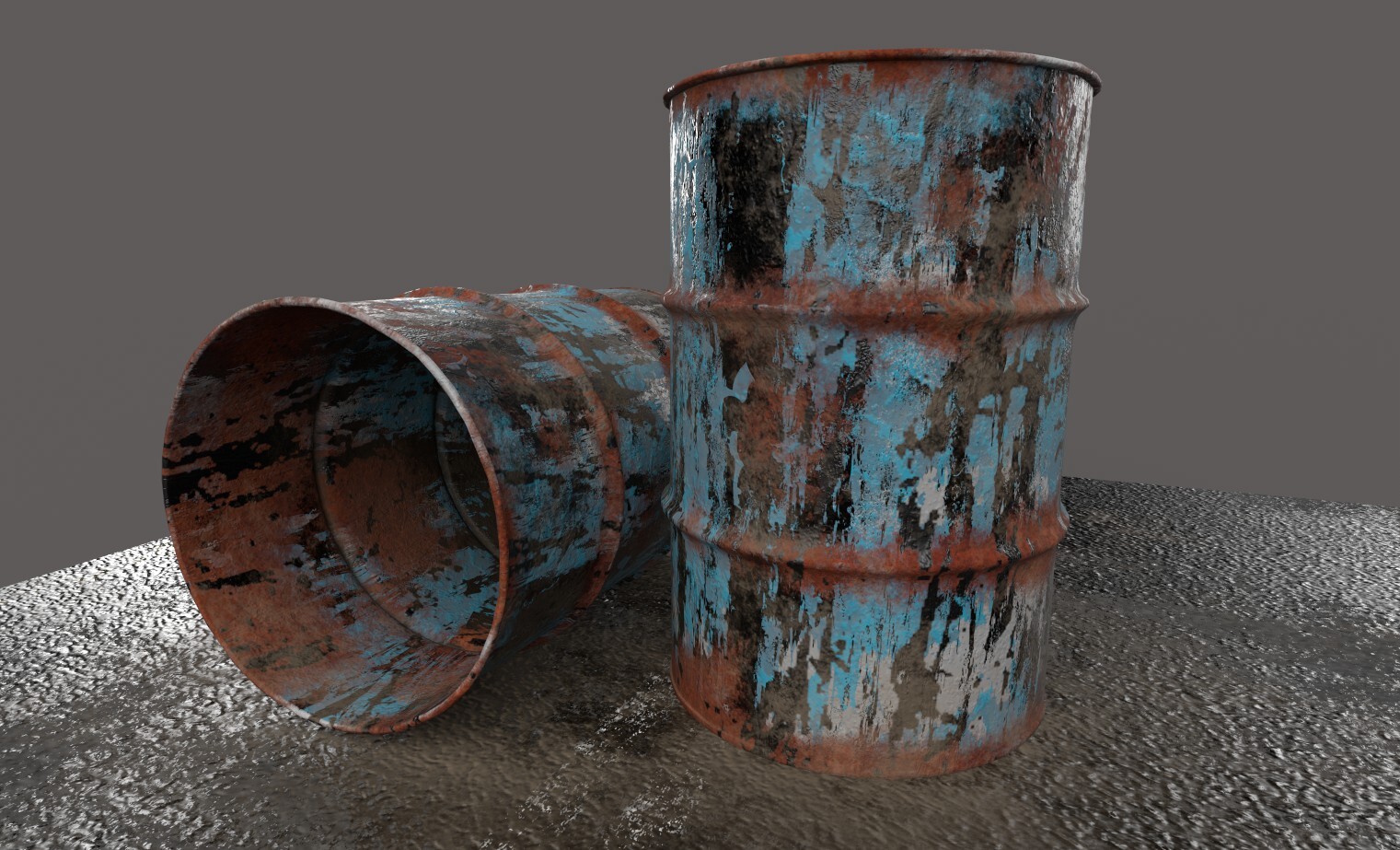 ArtStation - Bitumen Drum used