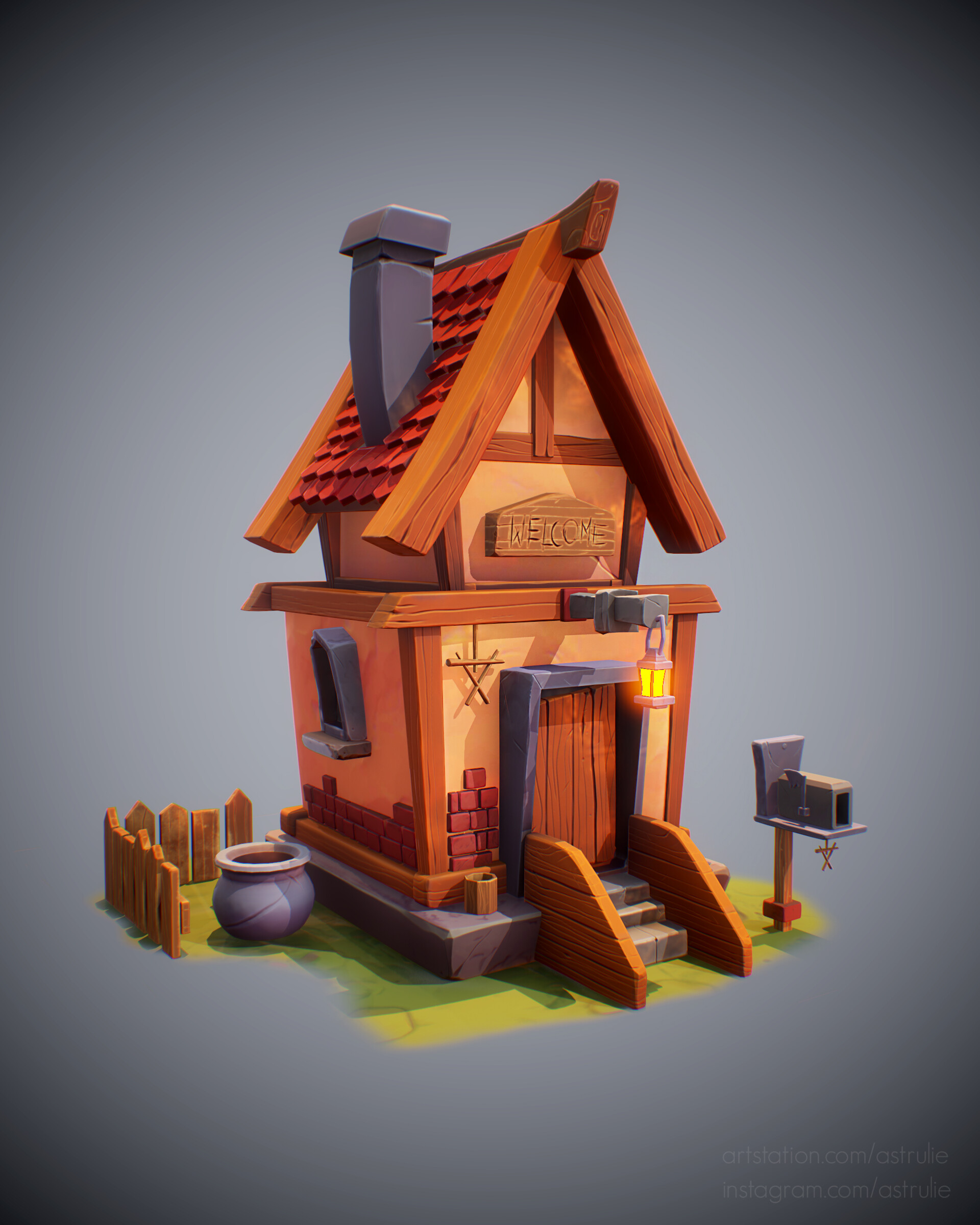 ArtStation - Stylized house