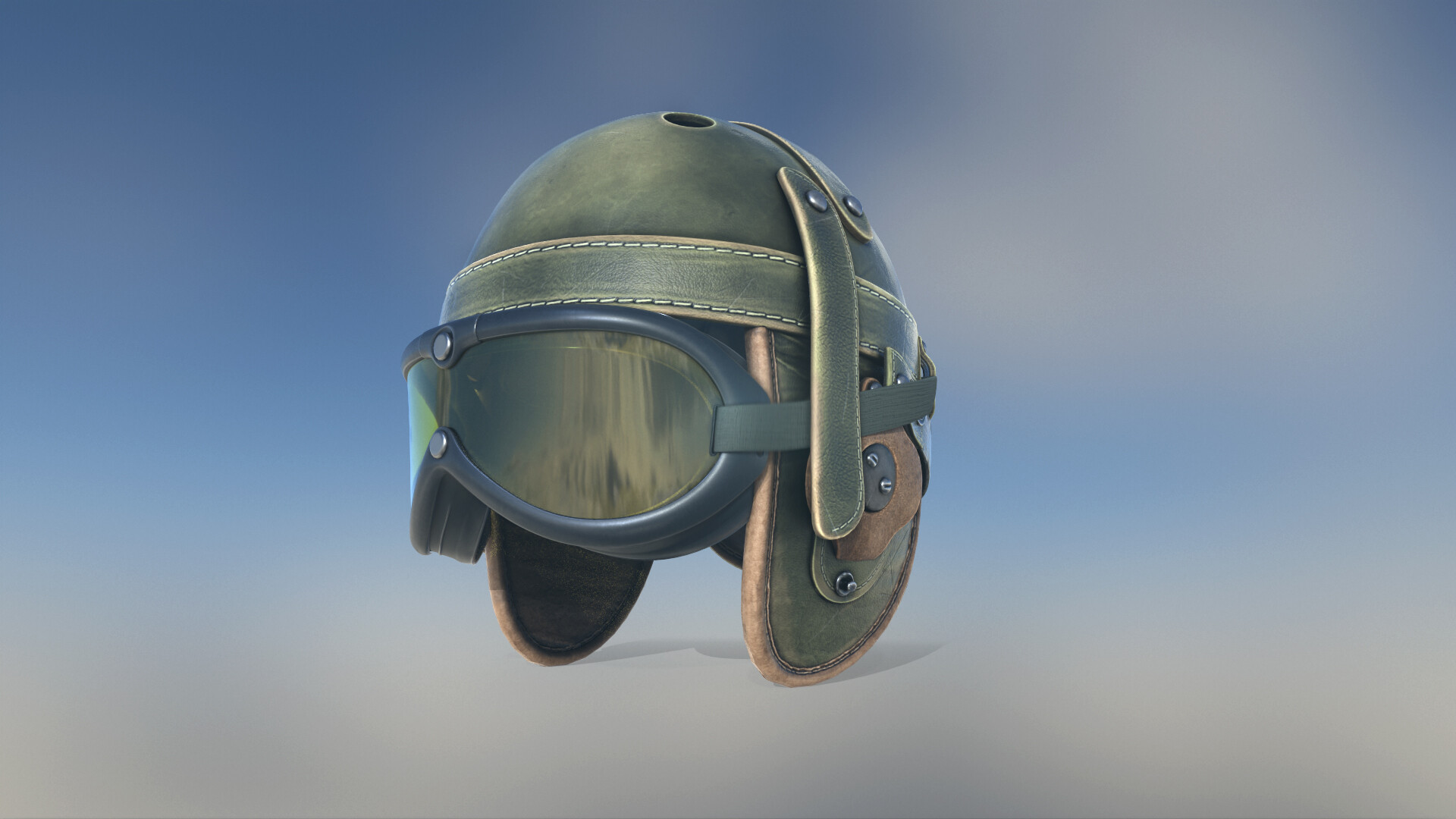 ArtStation - WW2 Tanker Helmet and Goggles