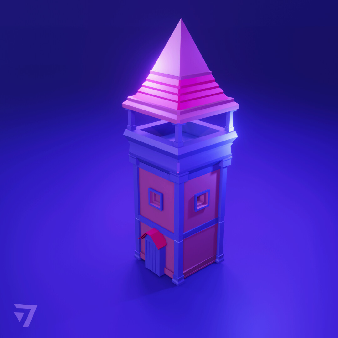 ArtStation - Low Poly Castle