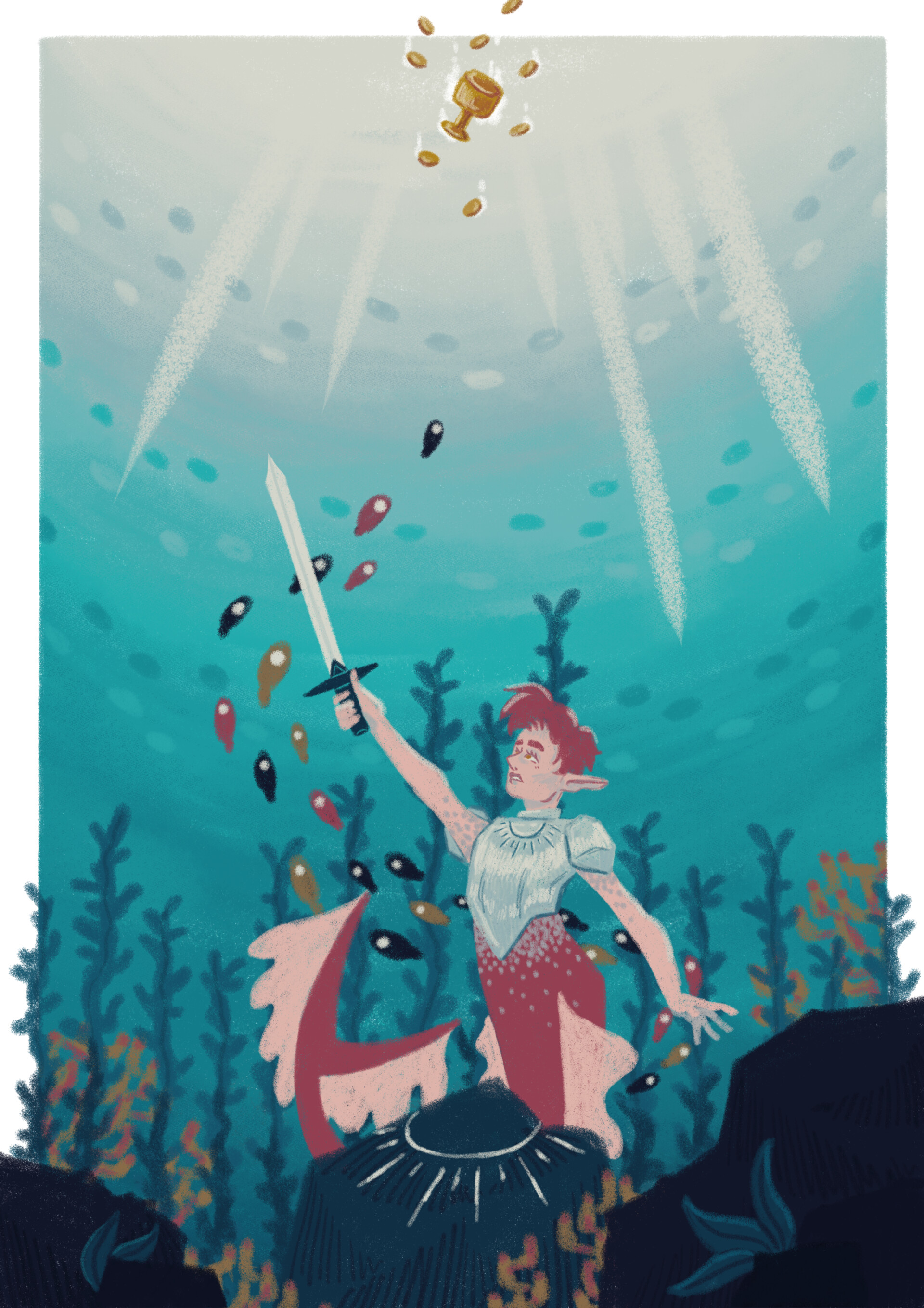 ArtStation - Mermaid Knight