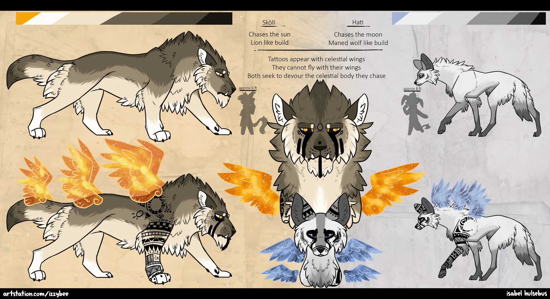 ArtStation - Skoll and Hati