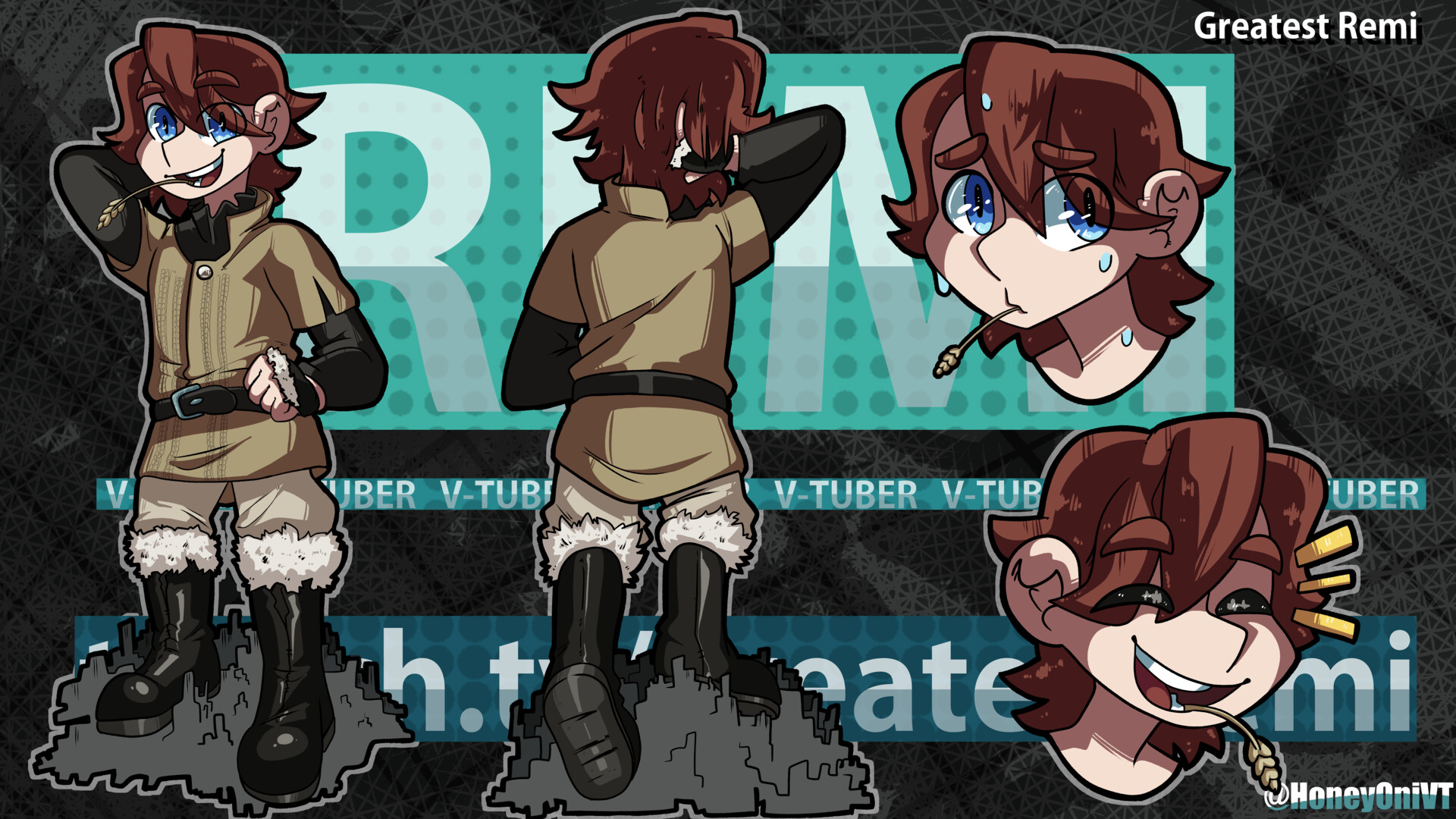 ArtStation - 2-15-22 Remi Ref Sheet + Reactive