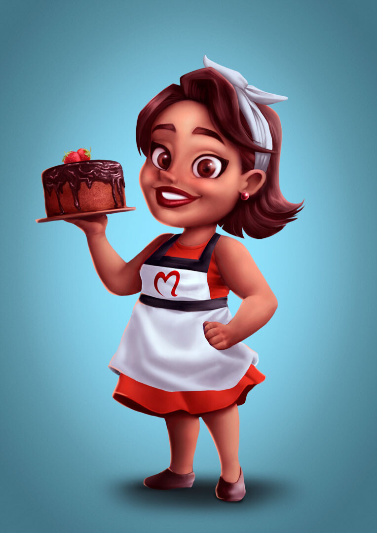 ArtStation - Mascot for Cake Business