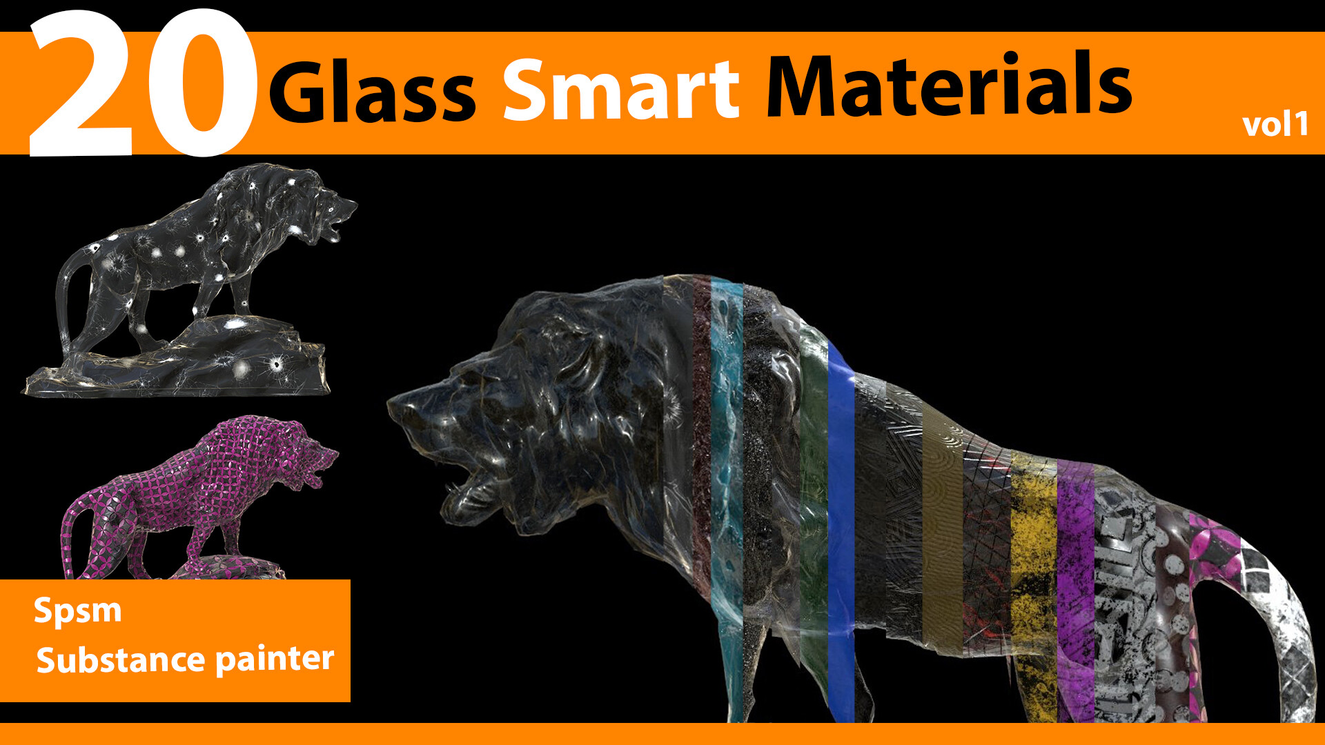 ArtStation - 20 Glass Smart Materials - (vol1)