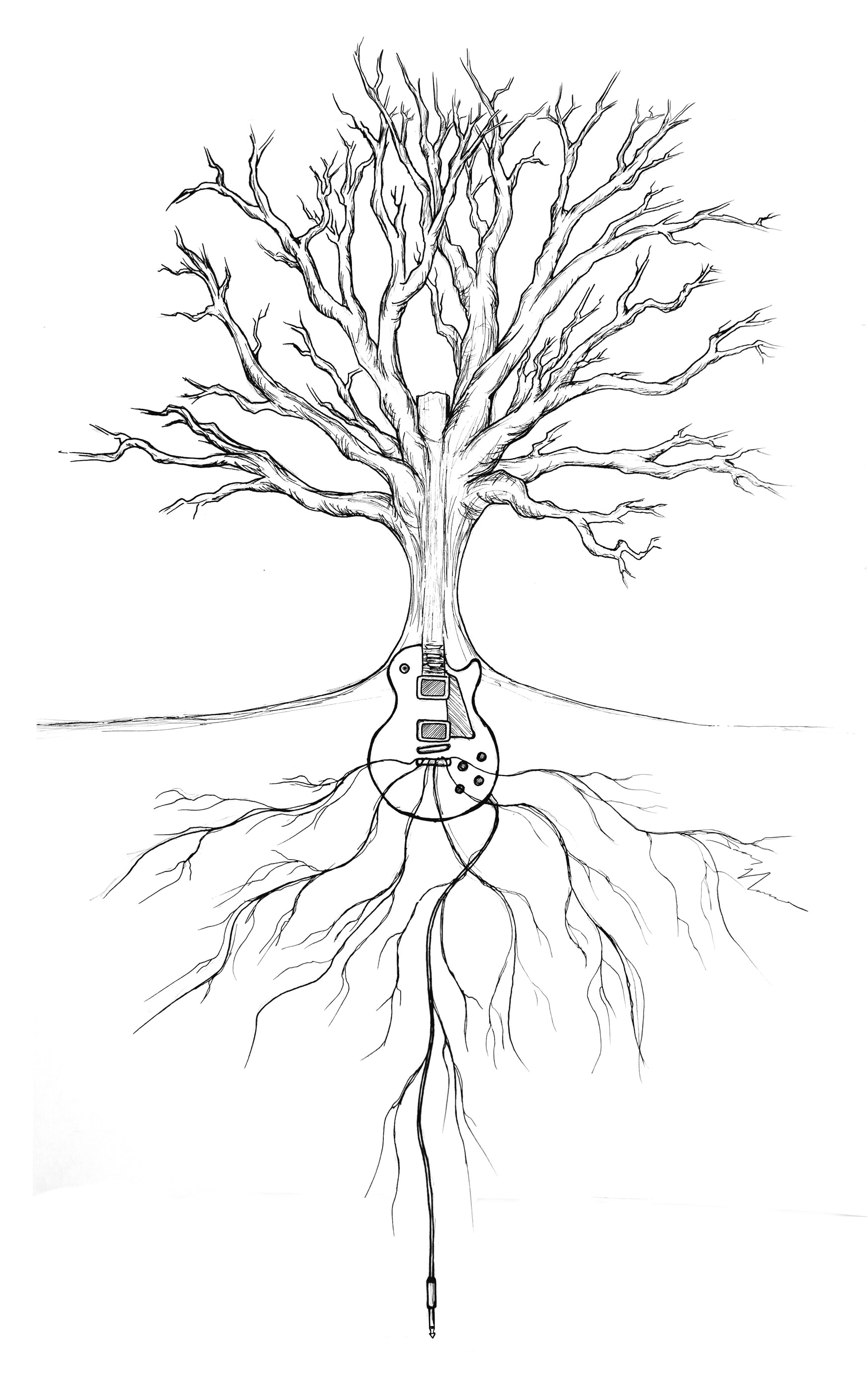 ArtStation - Guitar Tree