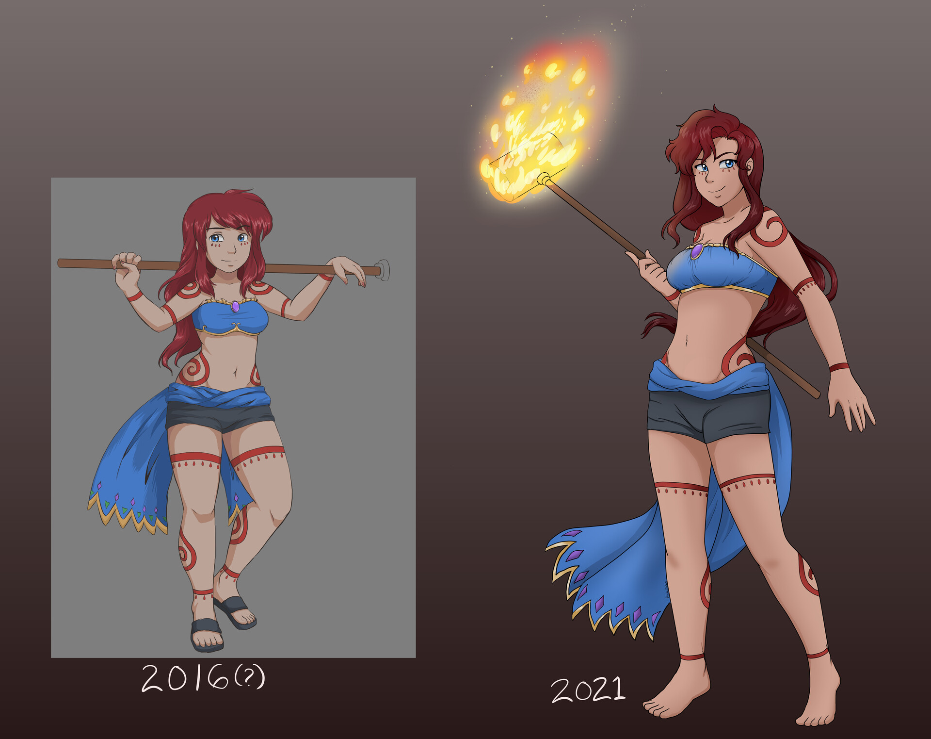 ArtStation - Art Progression - 2016 vs 2021