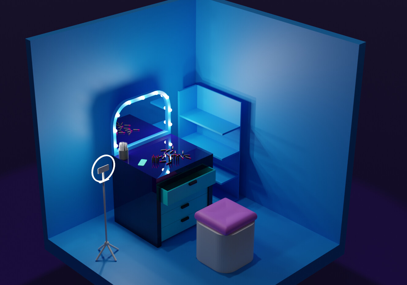 ArtStation - Isometric Room