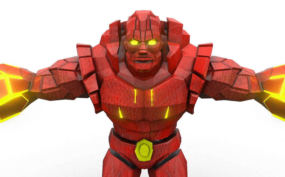 ArtStation - giant stone man texturing