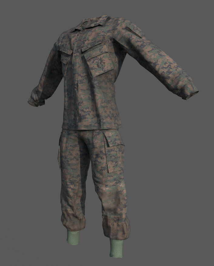 ArtStation - Marine Corps Combat Utility Uniform (MCCUU)