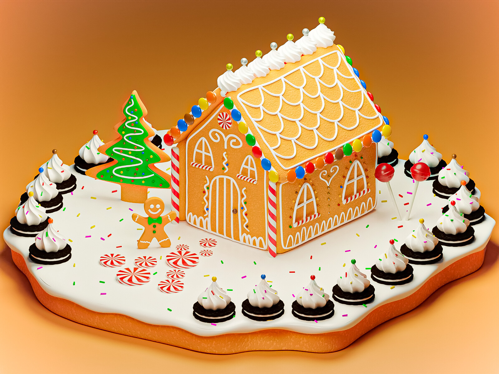 ArtStation - Gingerbread House