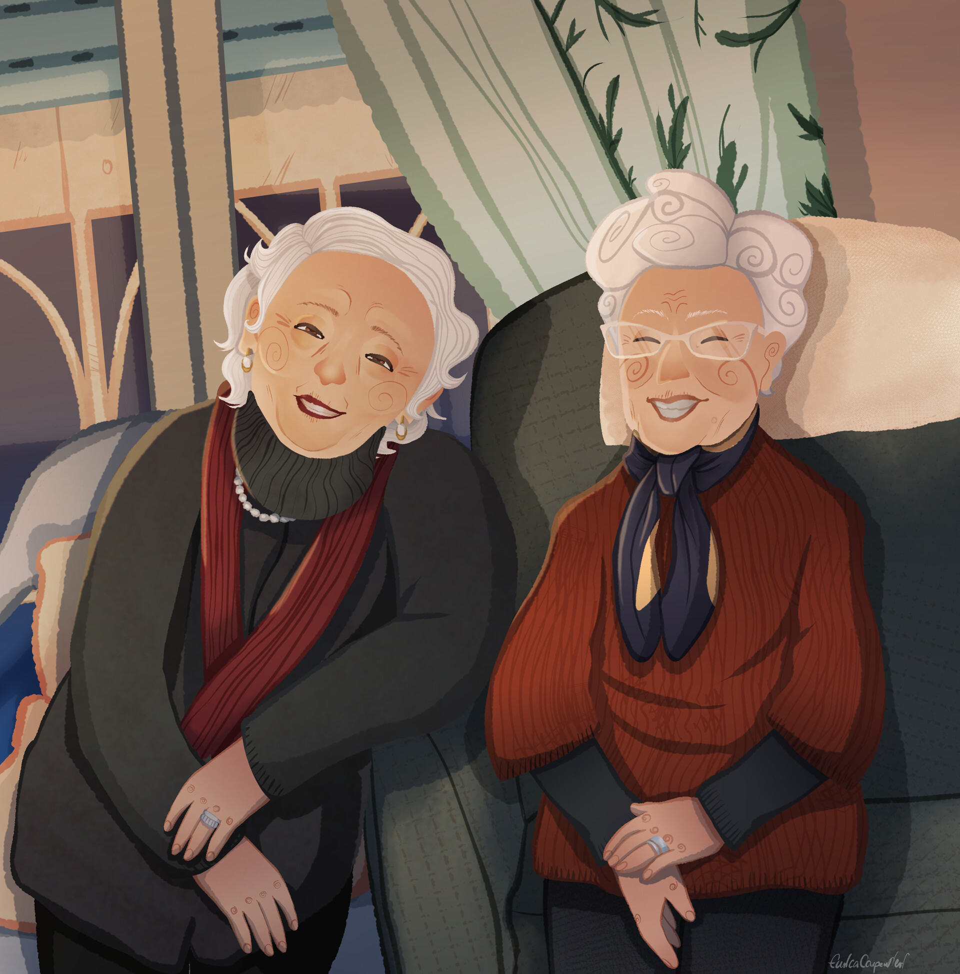 ArtStation - Ninetta and Pina - Commission