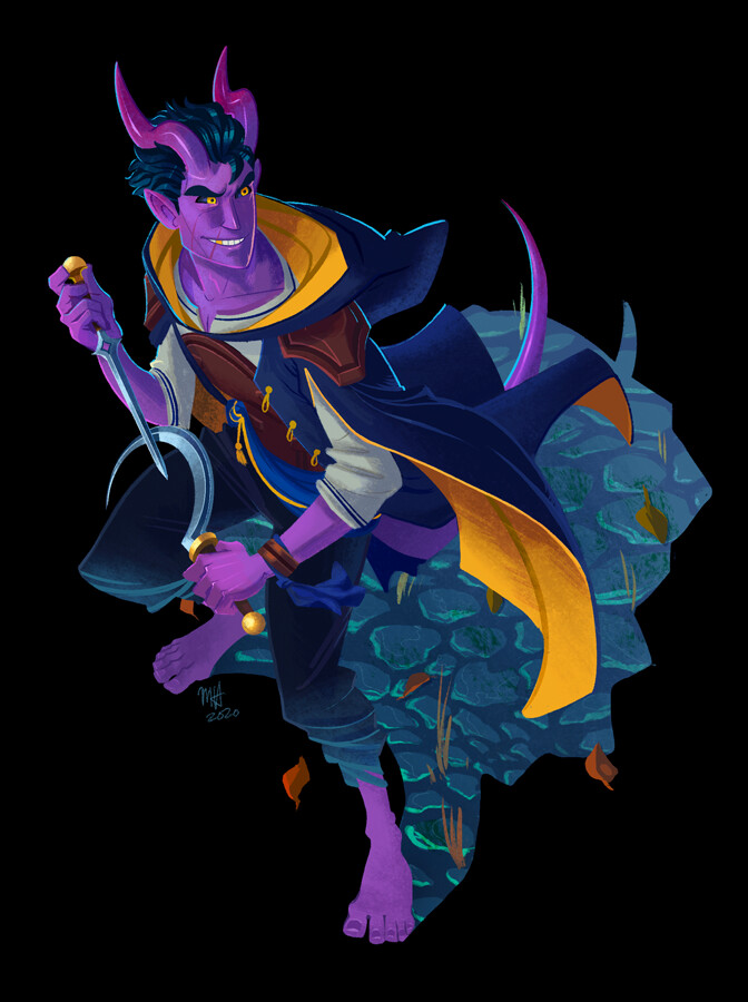 ArtStation - Character - Tiefling Rogue