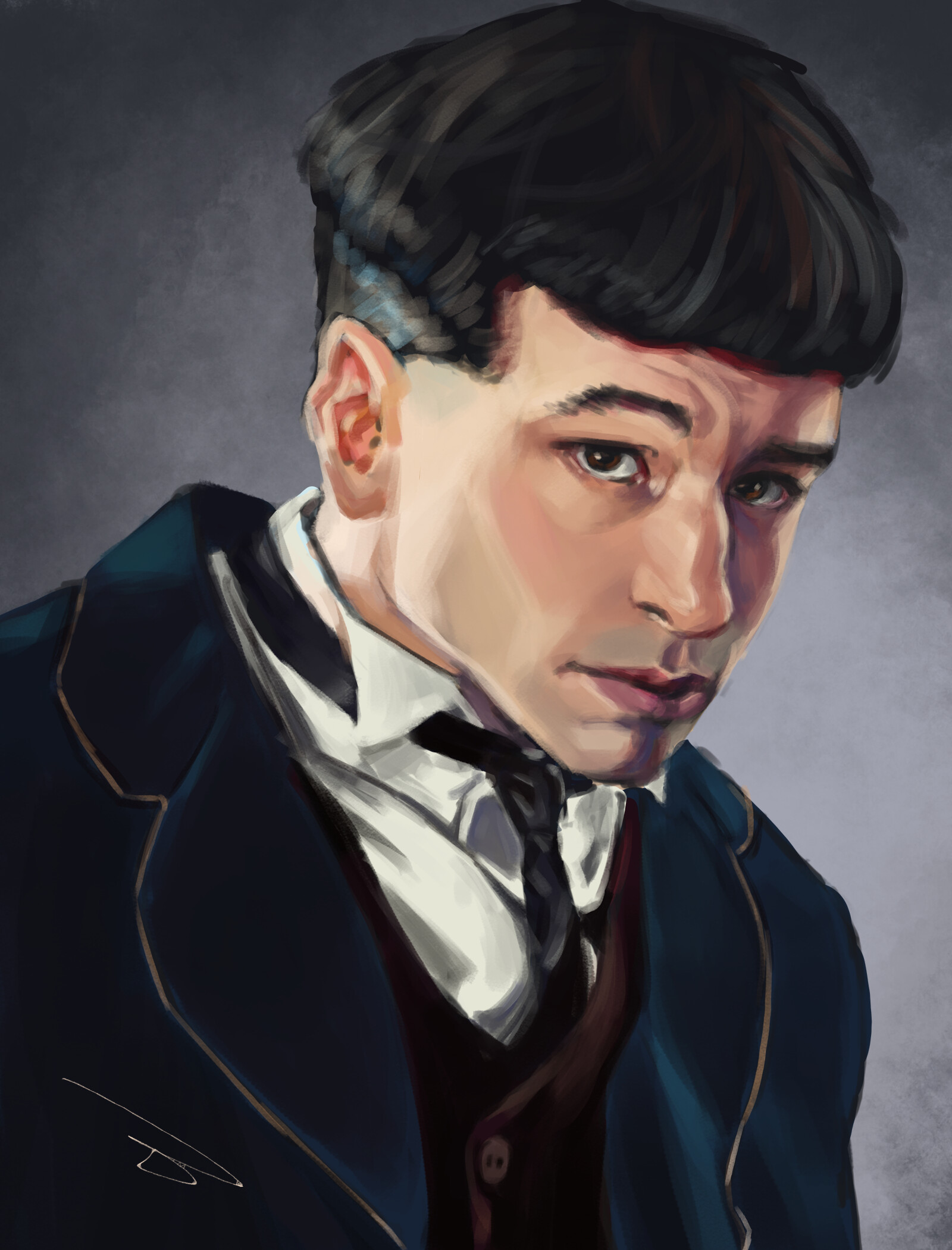ArtStation - The guy with an awful haircut study