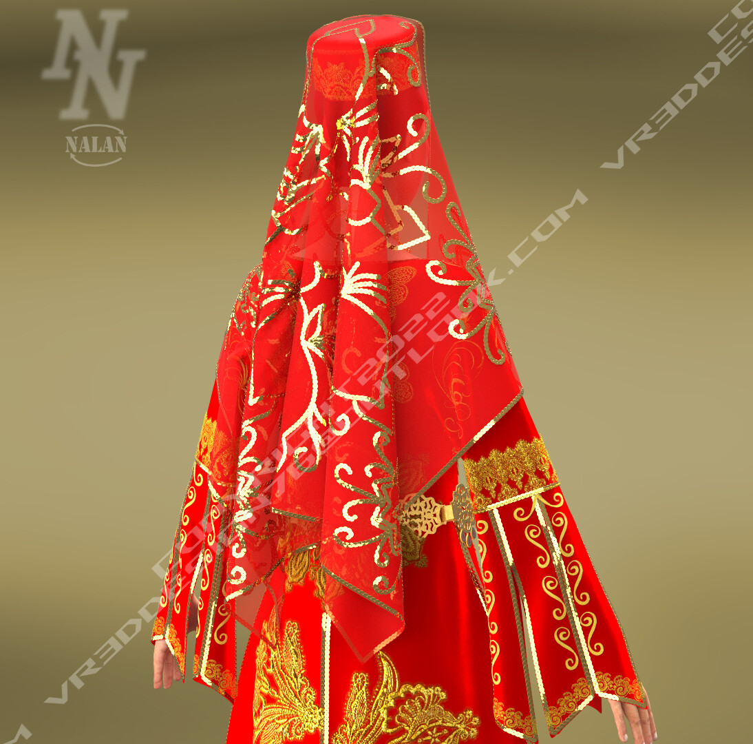 Bianca - Bindalli- Traditional Turkish Henna Night Gown