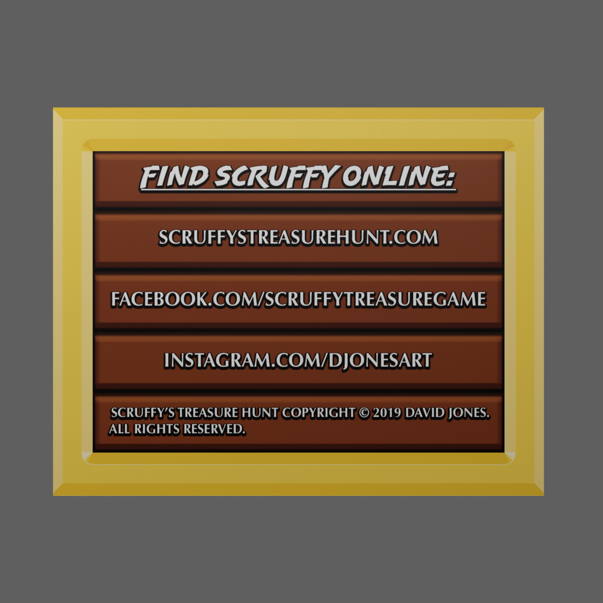 David Jones - Scruffy's Treasure Hunt - Treasure Chest