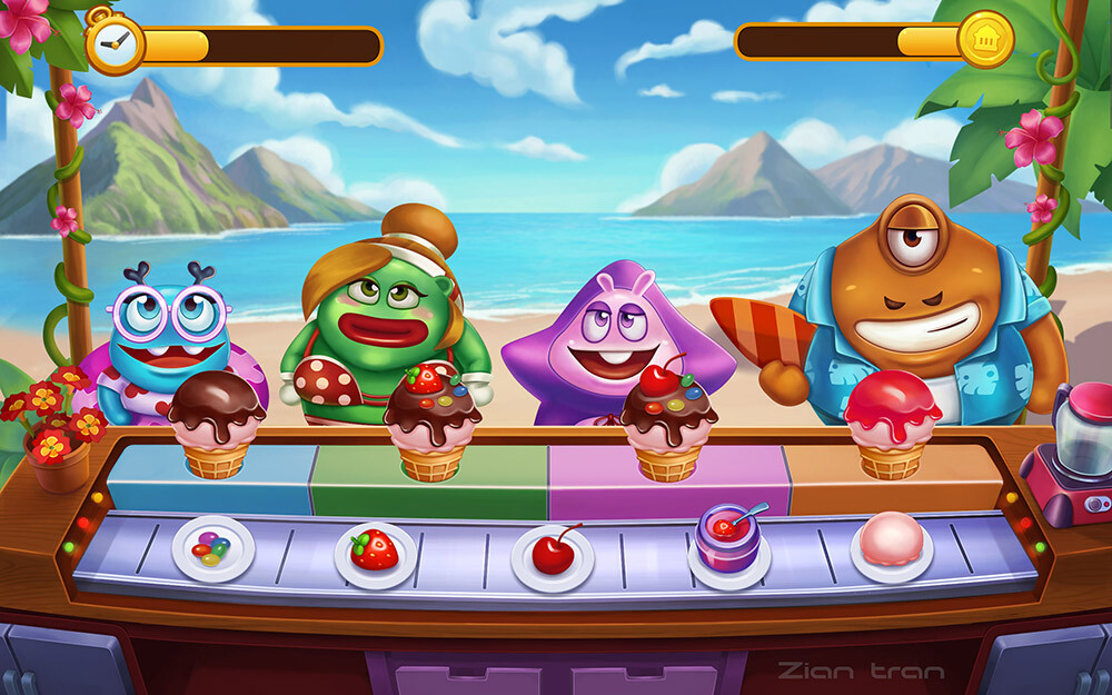 ArtStation - ice_cream_mini game