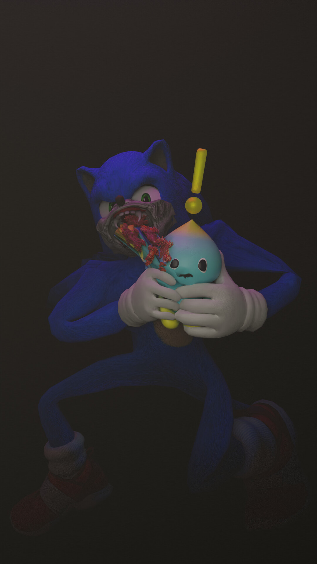 ArtStation - Sonic devouring its chao