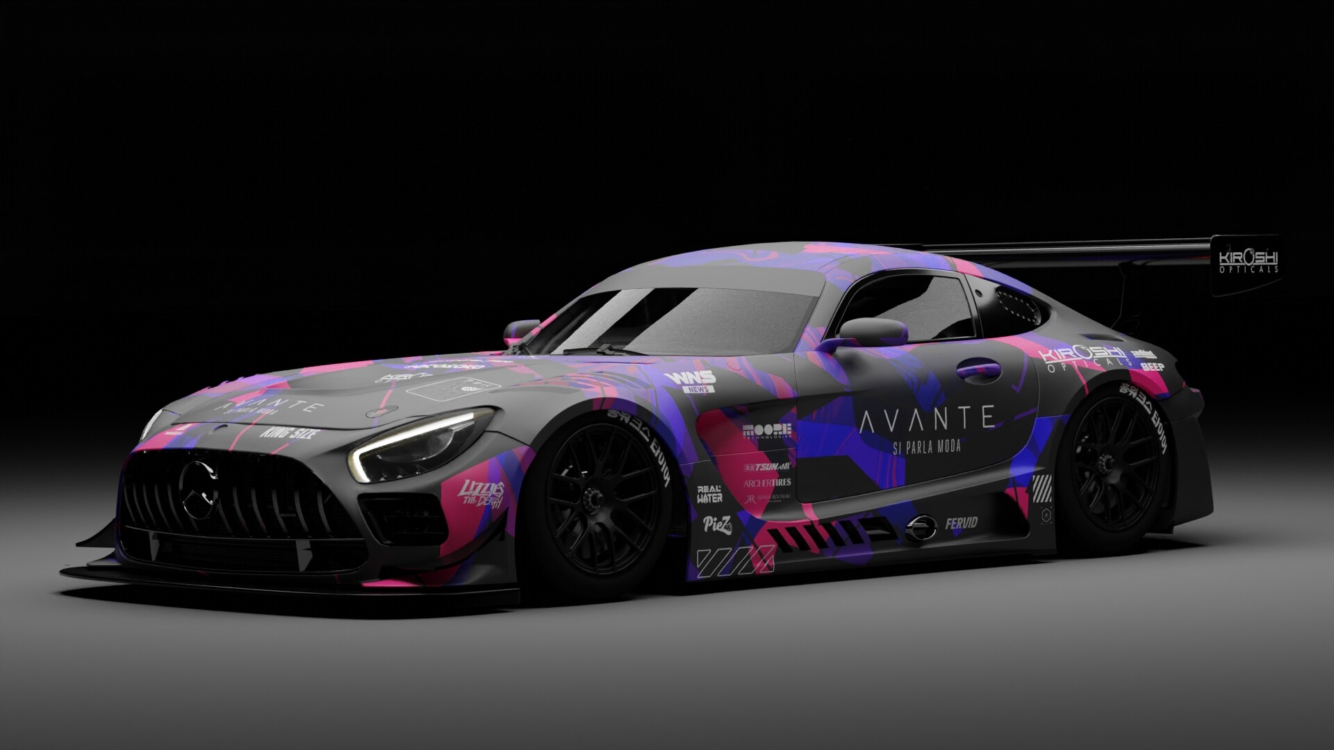 ArtStation - Mercedes AMG GT GT3 Cyberpunk 2077 Avante livery