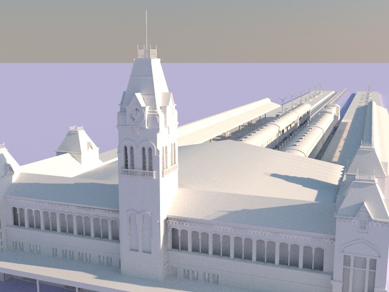 ArtStation - Central Railway Station - 3D Model