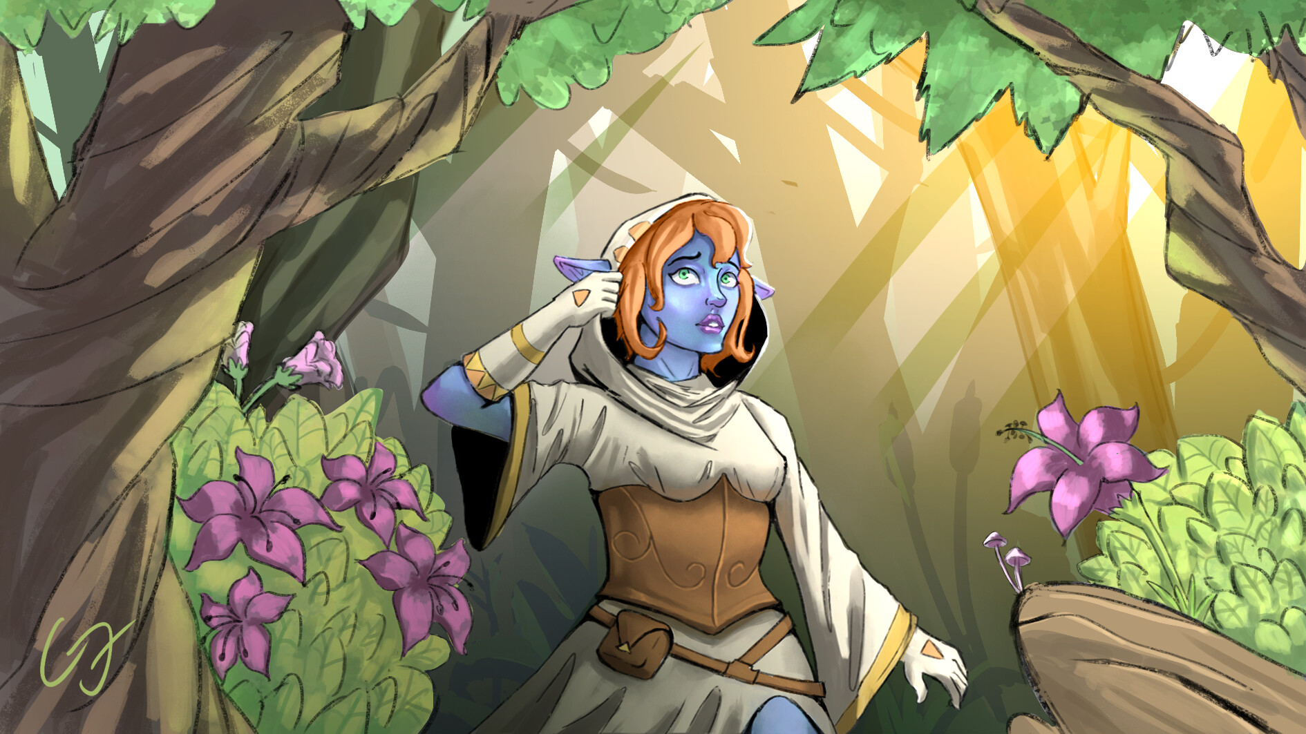 ArtStation - Elfa azul