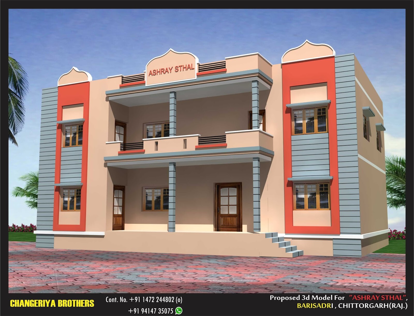 Indian School Building Elevation